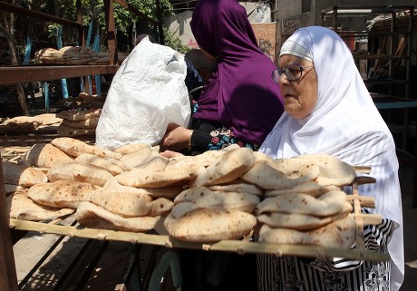 Egyptians Buy Government Subsidized Bread Front Editorial Stock Photo ...