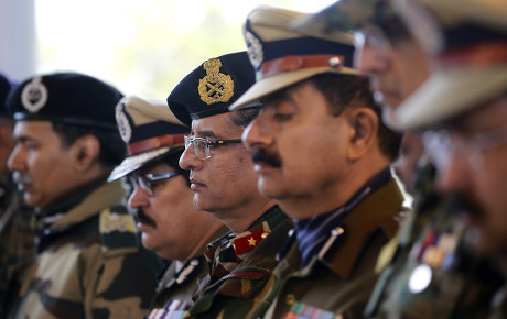 Indian Security Force Officers Pay Tribute Editorial Stock Photo ...