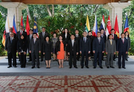 Lr Front Row Bruneis Permanent Secretary Editorial Stock Photo - Stock ...