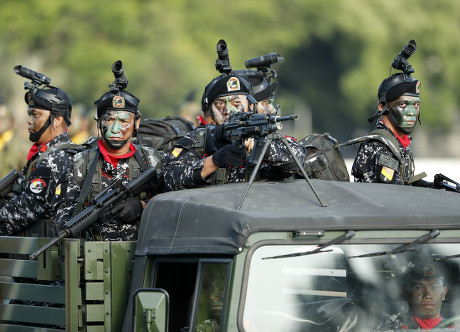 Filipino Soldiers Participate Parade During Army Editorial Stock Photo ...