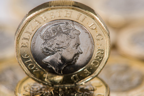 New British One Pound Coin Enters Editorial Stock Photo - Stock Image ...