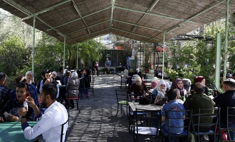 People Eat Restaurant Alrabweh Closest Oasis Editorial Stock Photo ...