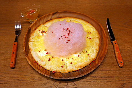 Cherry Blossom Flavour Cotton Candy Pizza Editorial Stock Photo - Stock ...