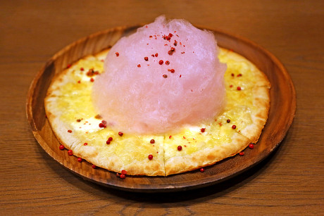 Cherry Blossom Flavour Cotton Candy Pizza Editorial Stock Photo - Stock ...