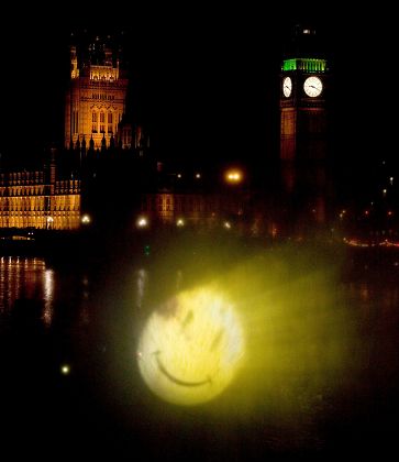 Smiley Face Projection Editorial Stock Photo - Stock Image | Shutterstock