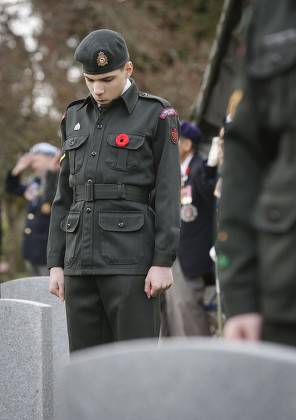 Army Cadet Stands Tribute During Ceremony Editorial Stock Photo - Stock ...
