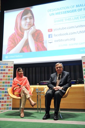 Malala Yousafzai Appointed United Nations Messenger Editorial Stock ...