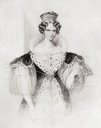 Queen Adelaide Her Coronation Robes Princess Editorial Stock Photo ...