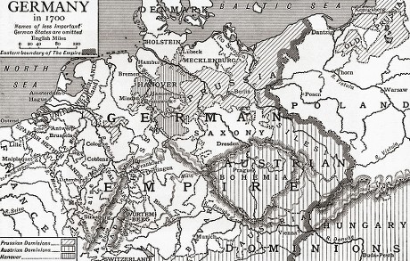 Map Germany 1700 Story England Published Editorial Stock Photo - Stock ...