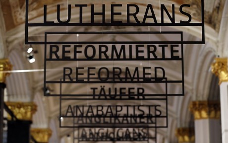 Metal Words Related Reformation Hang Ceiling Editorial Stock Photo ...
