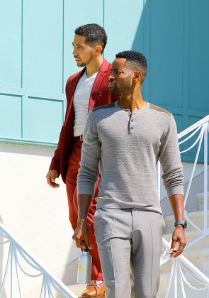 'Insecure' on set filming, Los Angeles, USA - 11 Apr 2017 Stock ...