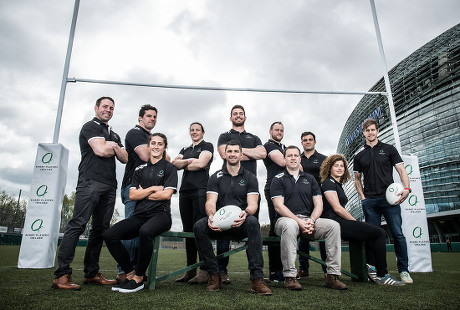 Rebrand Launch Rugby Players Ireland Dublin Editorial Stock Photo ...