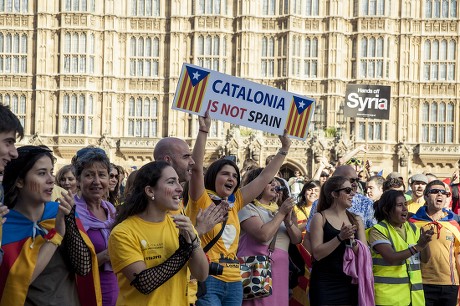 Anc Cadena Humana Per La Independencia Editorial Stock Photo - Stock ...