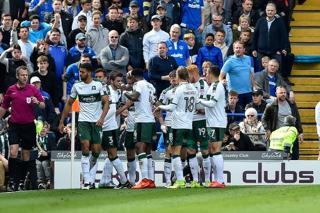 Plymouth Argyle Players Celebrate After Plymouth Editorial Stock Photo ...
