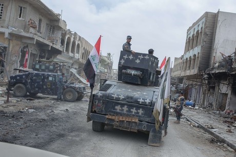 Iraqi Federal Policemen On Their Humvee Editorial Stock Photo - Stock ...