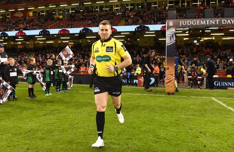 Referee Nigel Owens Runs Out Editorial Stock Photo - Stock Image ...