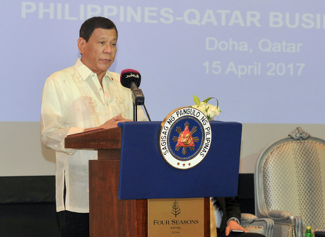 Filipino President Rodrigo Duterte Speaks During Editorial Stock Photo ...