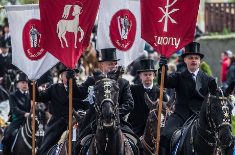 Sorbian Easter Horsemen Wearing Top Hats Editorial Stock Photo - Stock ...