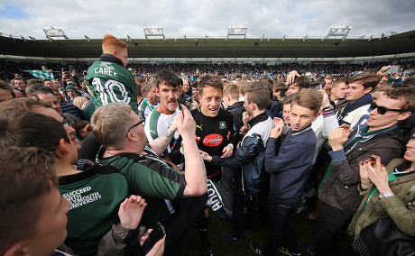Luke Mccormick Goalkeeper Plymouth Argyle Mobbed Editorial Stock Photo ...