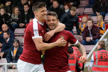 Northampton Town Players Scores Goal Celebrates Editorial Stock Photo ...