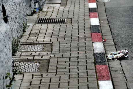 Pavement Socalled Nazi Kiez Emscherstrasse Painted Editorial Stock ...