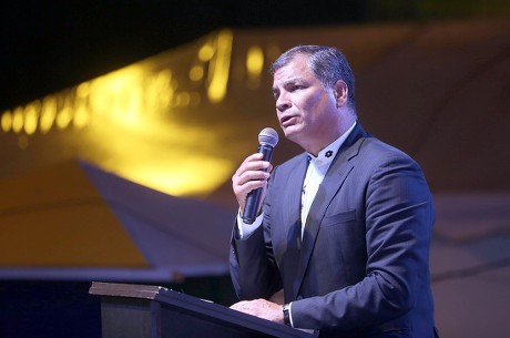 Ecuadorian President Rafael Correa Editorial Stock Photo - Stock Image ...