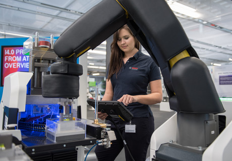 Employee Operates System Called Apas Intelligent Editorial Stock Photo ...
