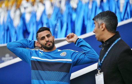 Riyad Mahrez Leicester City During Uefa Editorial Stock Photo - Stock ...