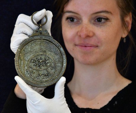 Rare 13th Century Andalusian Brass Astrolabe Editorial Stock Photo ...