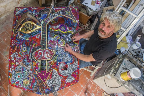 Guy Portelli His Studio His Sculpture Editorial Stock Photo - Stock ...