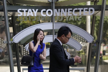 Office Workers Use Their Mobile Phones Editorial Stock Photo - Stock ...