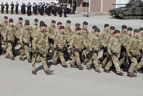 British Soldiers Stand During Welcoming Ceremony Editorial Stock Photo ...