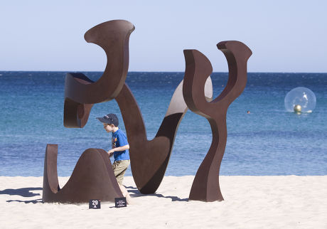 Sculpture by the sea on Cottesloe Beach , Perth, West Australia - 08 ...