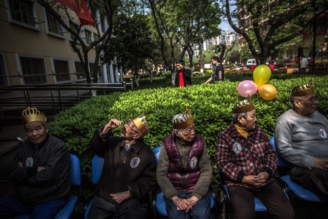 Seniors Attend Collective Birthday Celebration Seniors Editorial Stock ...