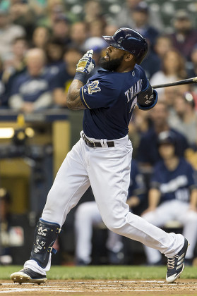 Milwaukee Brewers First Baseman Eric Thames Editorial Stock Photo ...
