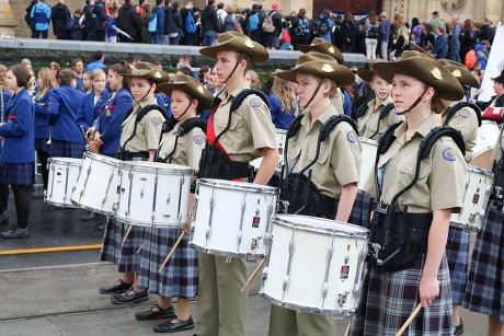 Australian Army Cadets Marching Band On Editorial Stock Photo - Stock ...