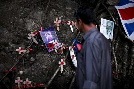 Crosses Photographs Laid Memory Those Who Editorial Stock Photo - Stock ...