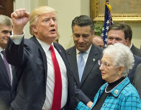United States President Donald Trump Gestures Editorial Stock Photo ...