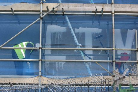 Banksy One Nation Under Cctv Graffiti Editorial Stock Photo - Stock ...