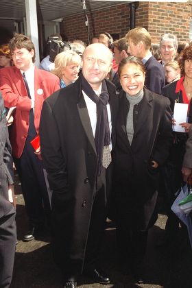 Phil Collins His Girlfriend Oriane Cevey Editorial Stock Photo - Stock ...