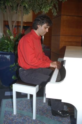 Blind Italian Singer Andrea Bocelli Practises Editorial Stock Photo ...