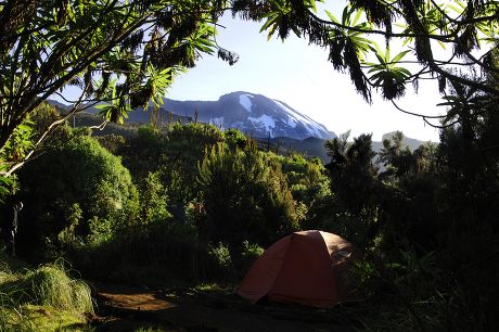 Aerial View Kibo Peak Mount Kilimanjaro Editorial Stock Photo - Stock ...