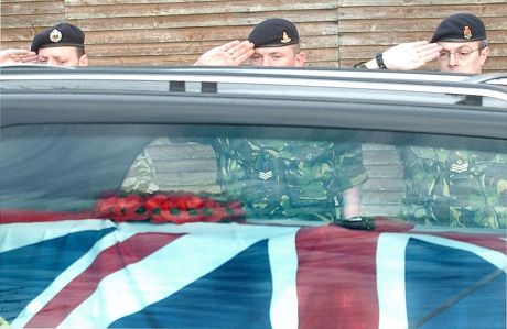 Grief Massereene Army Barracks Coffins Two Editorial Stock Photo ...