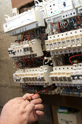 Replacing Circuitbreaker Fusebox Editorial Stock Photo - Stock Image ...