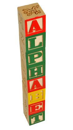 Childrens Alphabet Wooden Play Block Letters Editorial Stock Photo ...