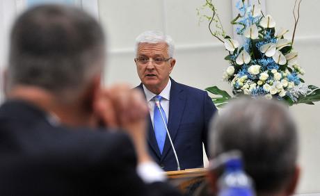 Montenegros Prime Minister Dusko Markovic Speaks Editorial Stock Photo ...