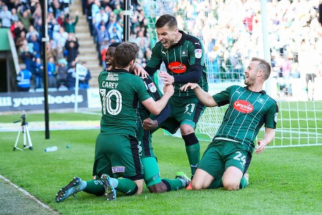 Nathan Blissett 13 Plymouth Argyle Celebrates Editorial Stock Photo ...