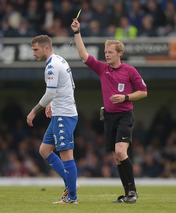 Referee Gavin Ward Shows Danny Mayor Editorial Stock Photo - Stock ...