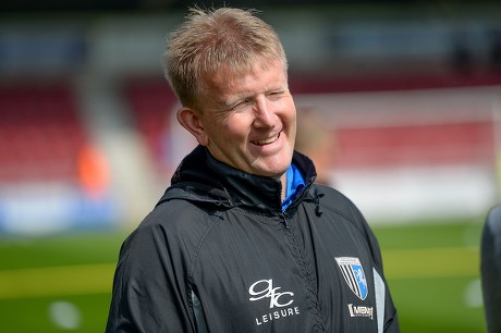 Gillingham Fc Manager Adrian Pennock During Editorial Stock Photo ...