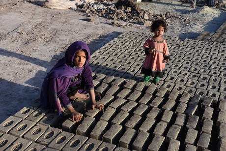 Afghan Laborers Work Brick Klin On Editorial Stock Photo - Stock Image ...